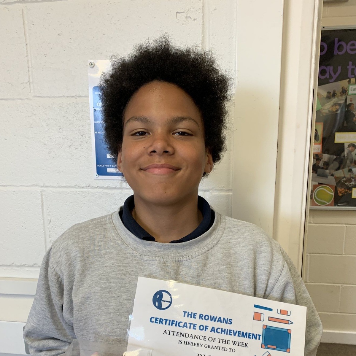 The Rowans AP Academy - Attendance star of the week