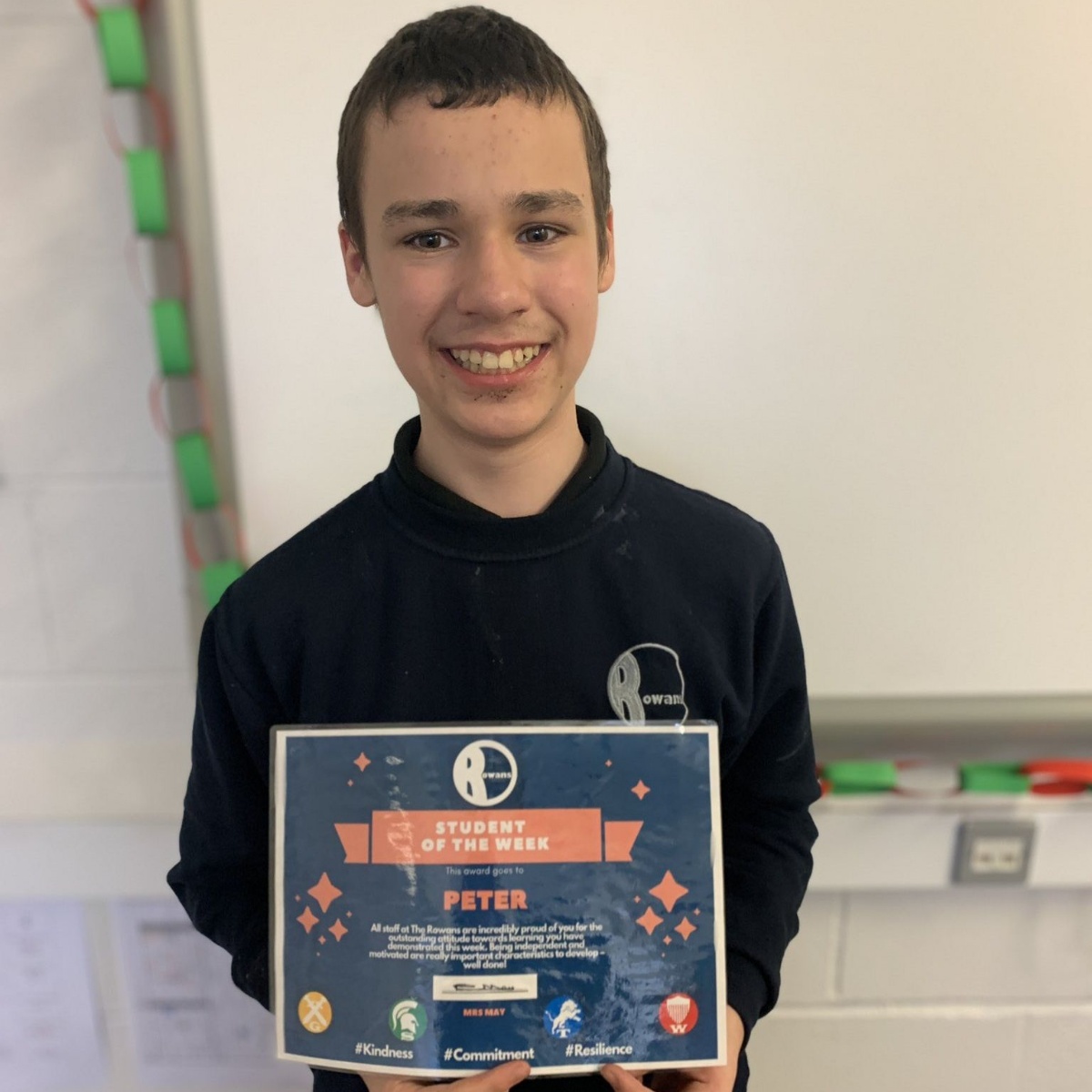 The Rowans AP Academy - Student of the week