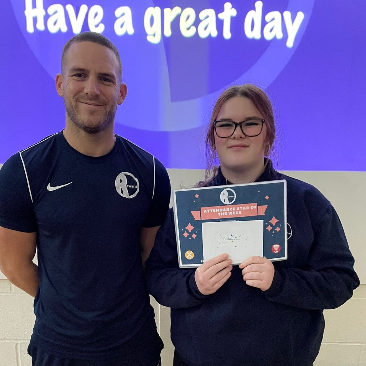 The Rowans AP Academy - Attendance star of the week